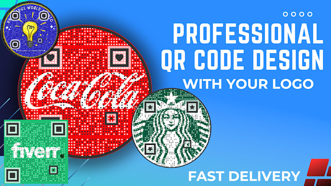 Create a professional qr code design with your logo by Salmabhk | Fiverr