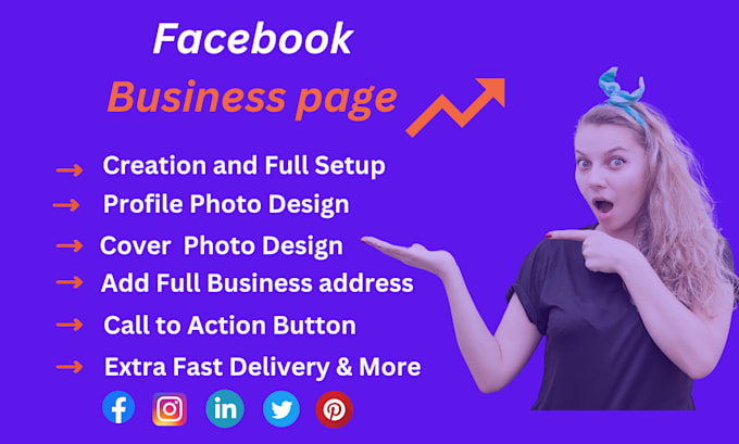 Create, facebook business page, setup and customize by Mdarifulcd | Fiverr