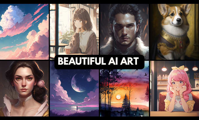 Create beautiful ai art in a day by Heytheremaddie | Fiverr
