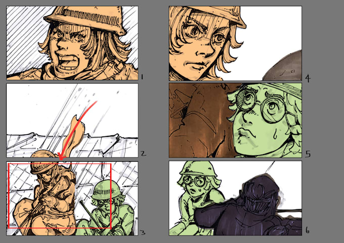 Draw pro storyboards for animation by Axoart | Fiverr