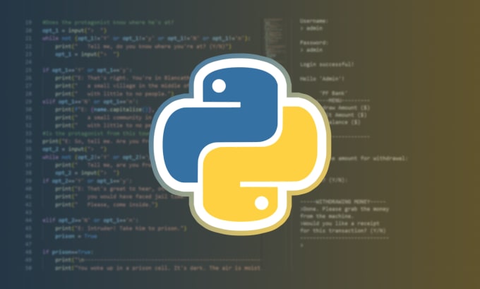 Code a basic python program by Notisfass | Fiverr Code a basic python program by Notisfass | Fiverr