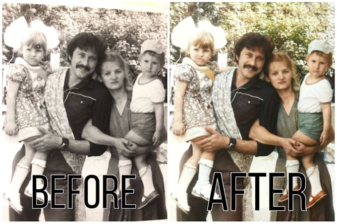 Colorize and restore black and white photo by Elyzavetah | Fiverr
