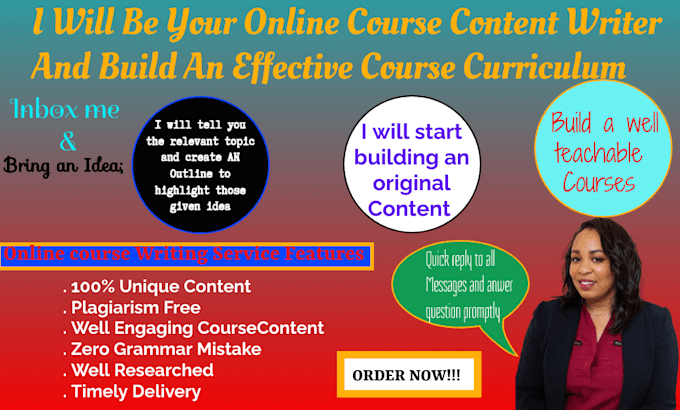 Be your online course content writer and build an effective course ...