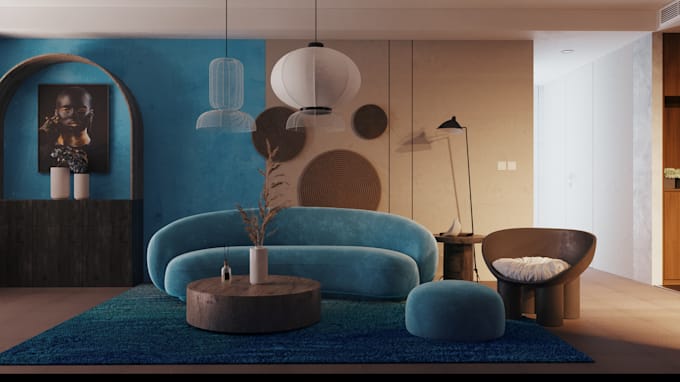 Create a high quality realistic interior design by Muatazmutawe603 | Fiverr