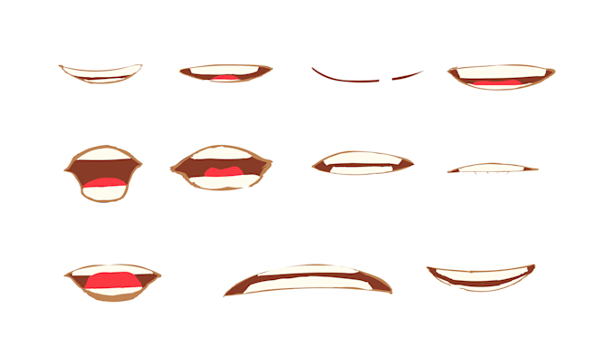 Make mouth lip sync 2d animation for your 2d character by Rpd251 | Fiverr