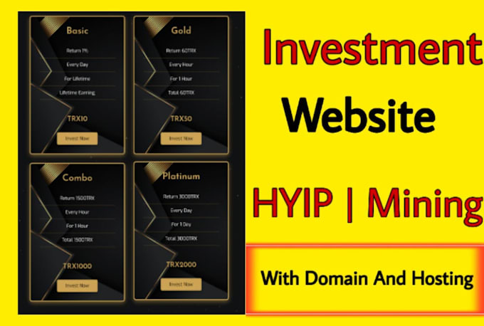 Create a professional investment website for you by Arslanwebdev | Fiverr