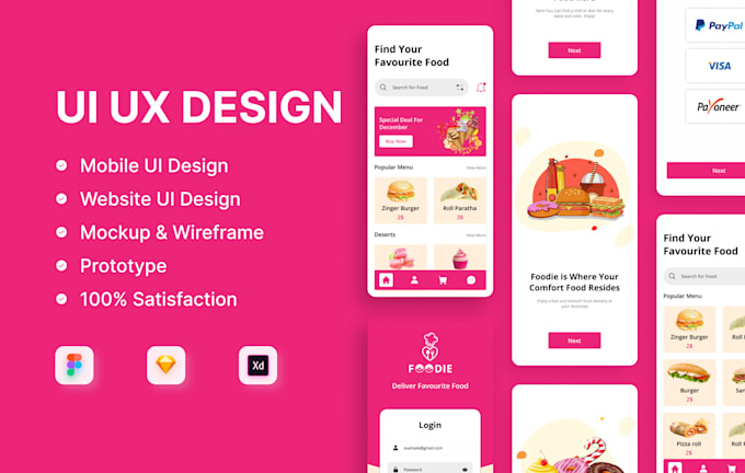 Do prototype, mobile app ui, website ui, ui ux design in figma by Maryamch491 | Fiverr