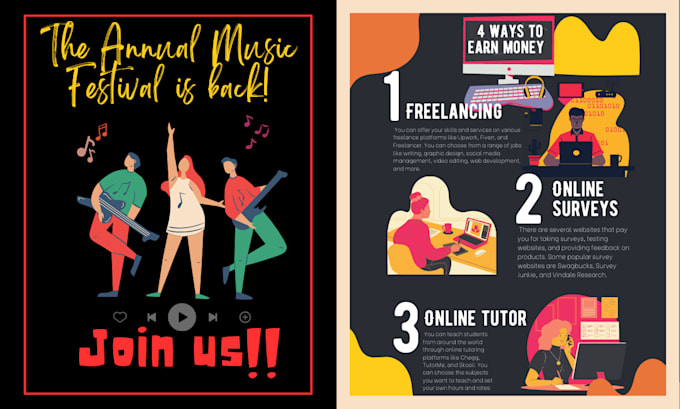 Design unique poster or flyer for any event by Ryyshh | Fiverr