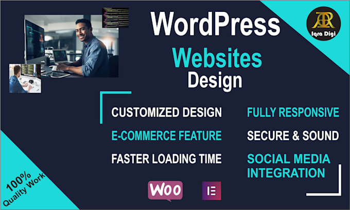 Create modern and fully responsive wordpress website by Iqraaarshad | Fiverr