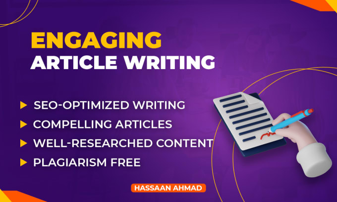 Write engaging seo optimized articles, expert content writer by Hassaan ... Write engaging seo optimized articles, expert content writer by Hassaan ...