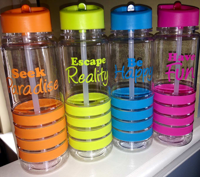 Send you a fun inspirational water bottle by Brianajill | Fiverr