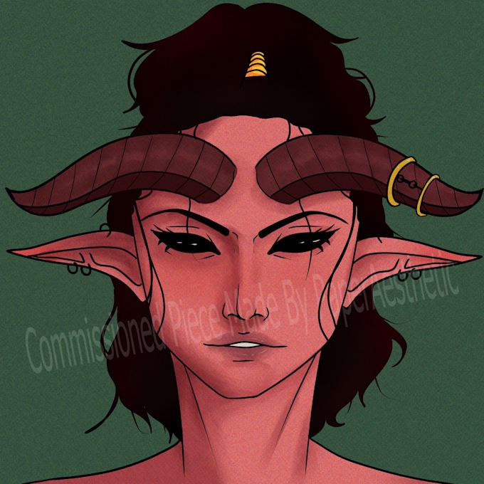 Do dungeon and dragon character headshot art for you by Paper_aesthetic ...