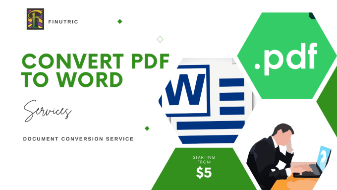 Convert your pdfs to word docs by Finutric | Fiverr