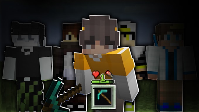 Make a minecraft render for you by Noobbara | Fiverr