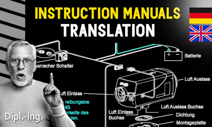 Make instruction manuals in german language by Geroart | Fiverr