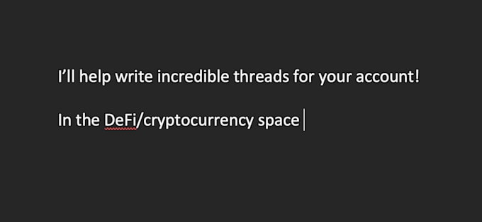 Write an exceptional crypto thread by Dxco04 | Fiverr