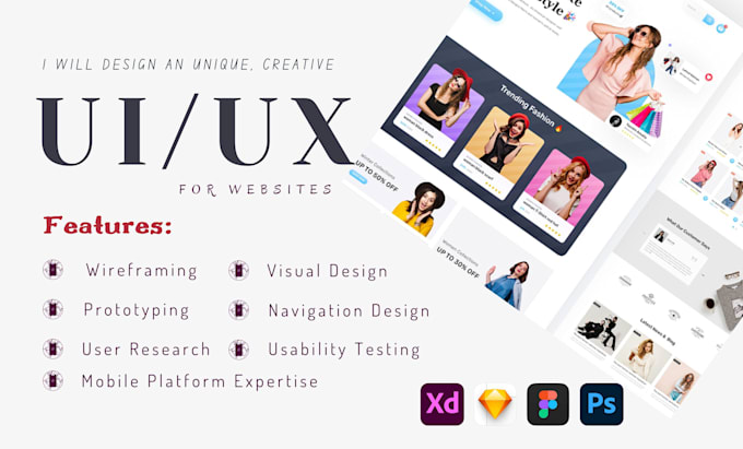 Design responsive website, landing page, dashboard ui ux design in figma by Kashifusman23 | Fiverr
