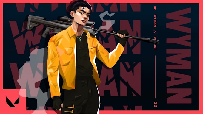 Draw you as your favourite or your very own valorant agent by ...