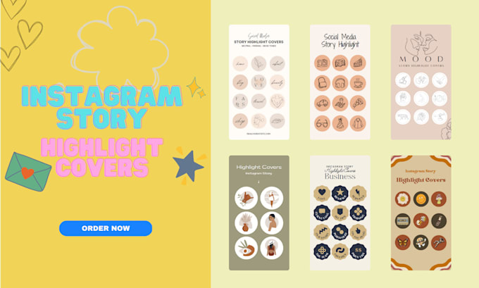 Create stunning instagram story highlight covers by Callme_nam | Fiverr