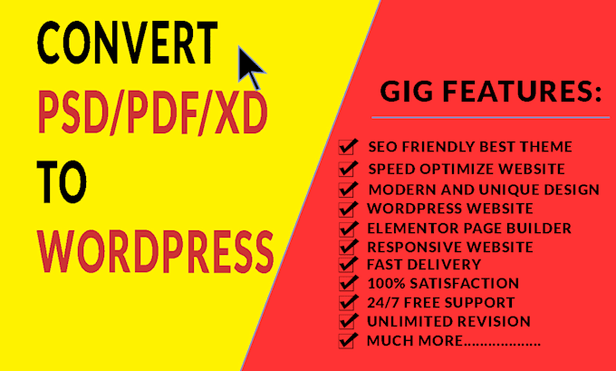 Convert psd to wordpress website by Dev_isabela | Fiverr