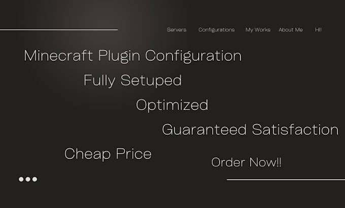 Config your minecraft server by Gaganshetty921 | Fiverr