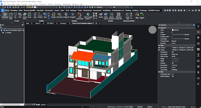 Create construction floor plans and 3d bim modeling by Nexgeneng | Fiverr