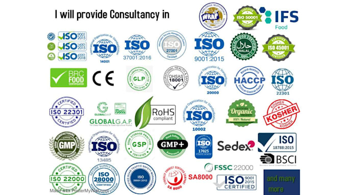 Provide consultancy for documentation and implementation for all iso ...