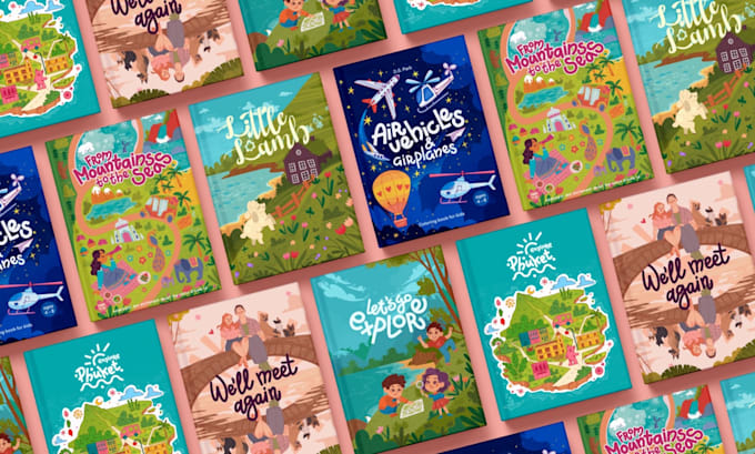 Draw childrens book cover illustration in my colourful style by ...