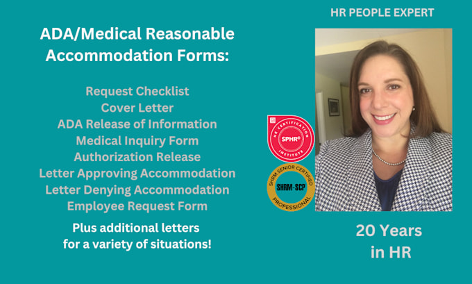 Provide documents for ada medical accommodation request by ...