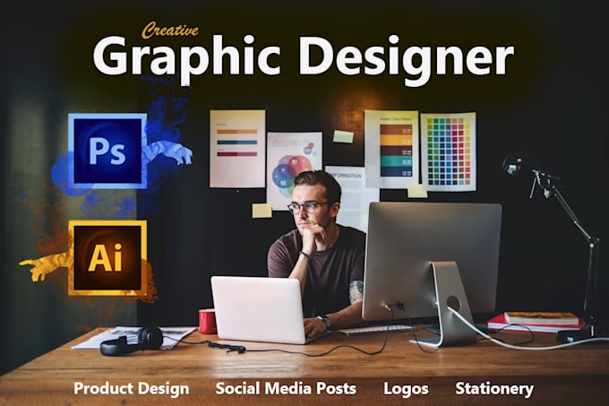 Photoshop and illustrator graphic design work or editing by ...