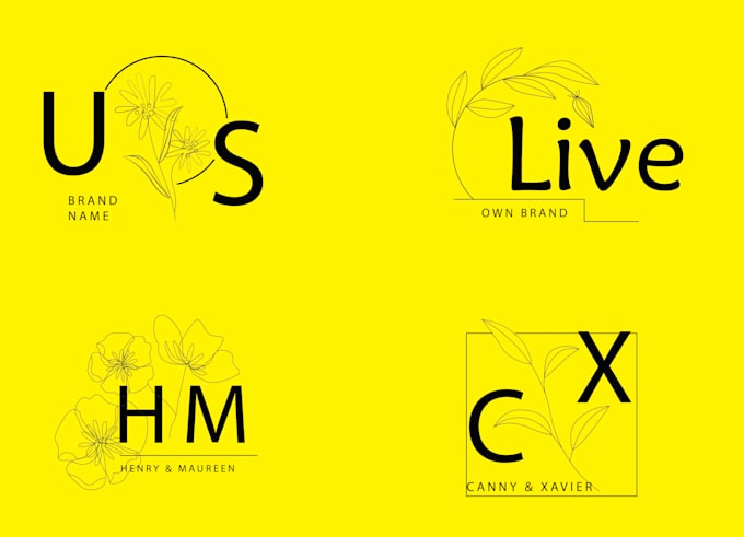 Do one line art and text based any logo in 24 hour by Ayesharameen436 ...