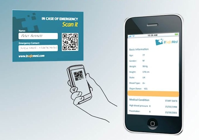 Create your medical profile in a qr code by Bsafemed | Fiverr