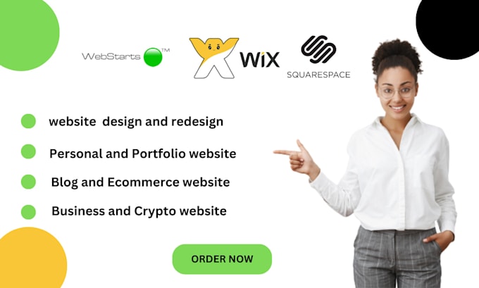 Design webstart website,redesign wix ,stunning squarespace by Stanlee ...