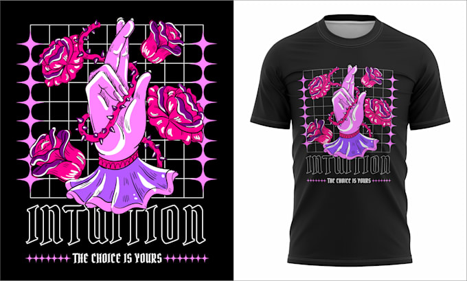 Design illustrative logo on t shirt for sublimation in 3d by ...