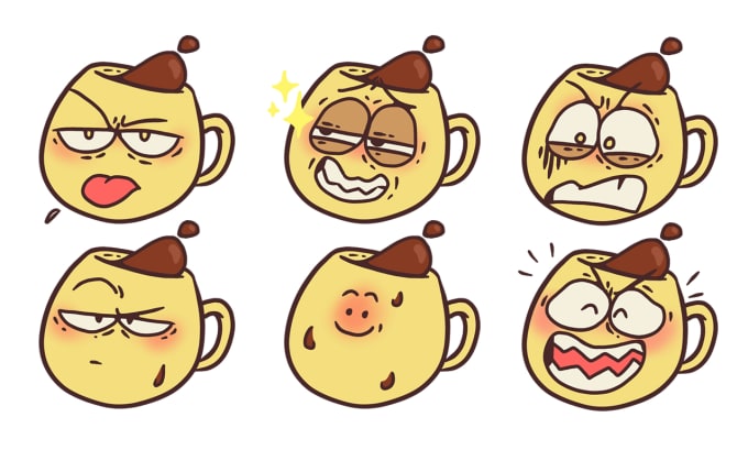 Make custom emoji, sticker, icon or emotes for you by Sembwarang | Fiverr