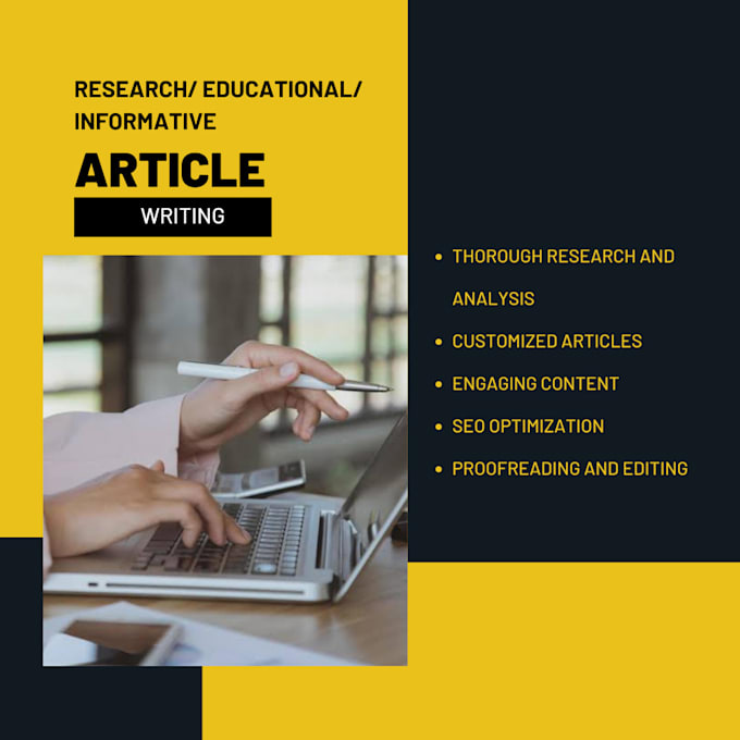 Write educational, informative, research articles and essays by ...