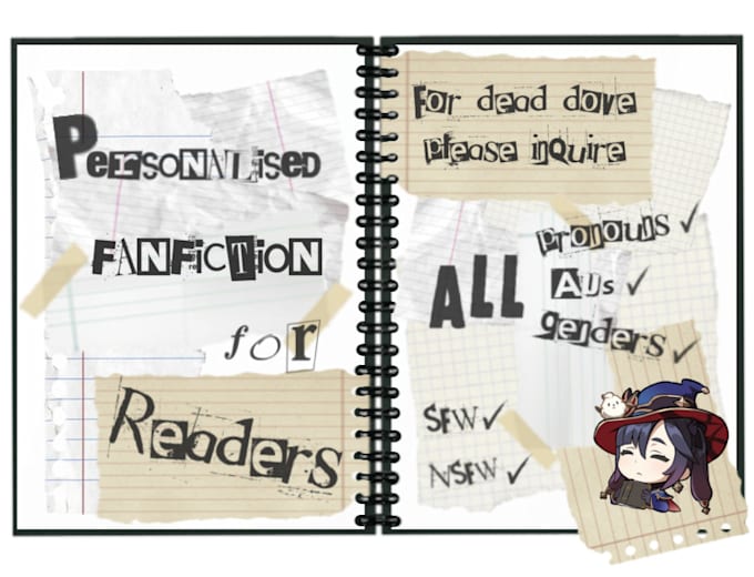 Write accurate character x reader stories by Missleavah | Fiverr