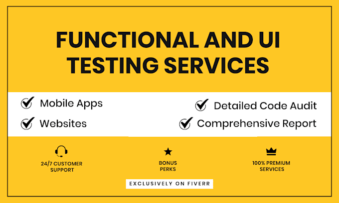 Do Functional And Ui Testing Of Mobiles And Websites By Fahadco Fiverr 