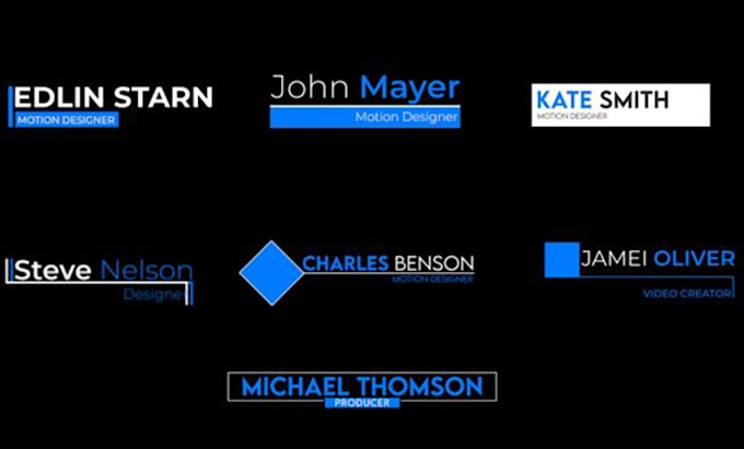 Create lower thirds, minimal and clean lower thirds by Jstajri | Fiverr