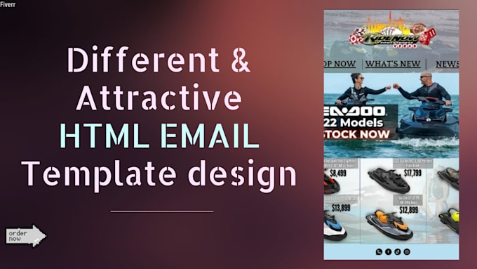 Design professional email template or newsletter by Humaiirahiimu | Fiverr