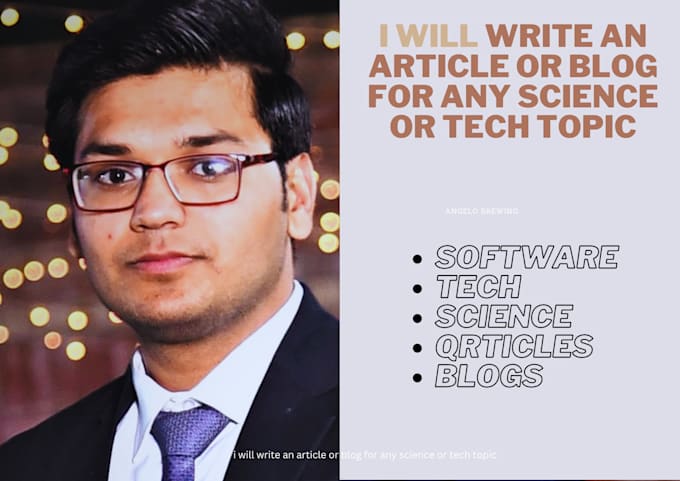 Write blog posts and science tech topics by Usamazahoor245 | Fiverr