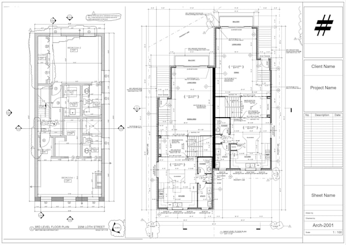 Draft a floor plan for your city permit by Planpermitt | Fiverr