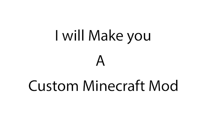 Make You A Minecraft Mod By Noobpjjason Fiverr 8772