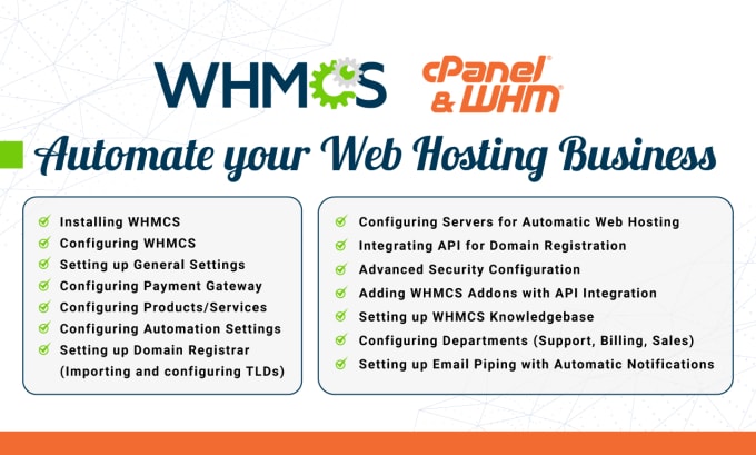 Install, configure, or setup whmcs, troubleshoot and fix any issues by ... Install, configure, or setup whmcs, troubleshoot and fix any issues by ...