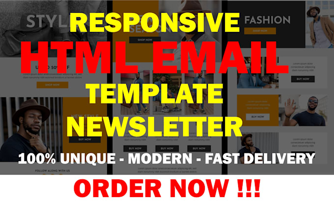 Create Html Email Template By Ihemebiriegondu Fiverr 2430