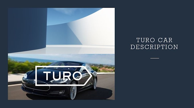 Write an awesome turo car description to boost your bookings by ...