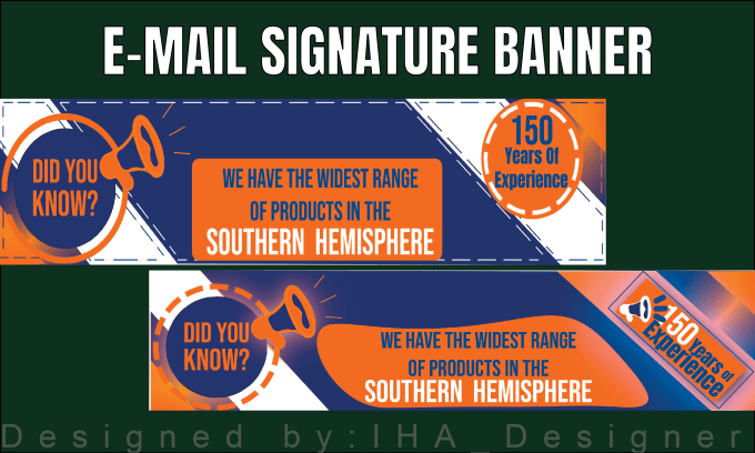 Create a static email banner,that sets the tone by Iha_graphics | Fiverr