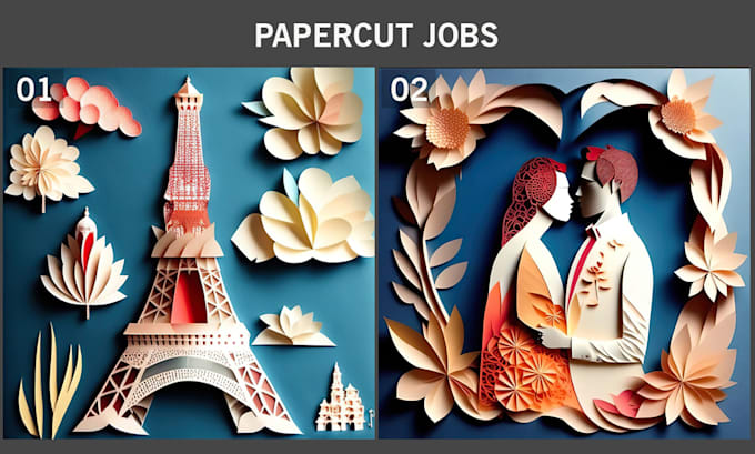 Crearé una ilustración con estilo papercut by Jona85 | Fiverr