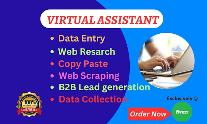 Do your data entry, web research, web scraping, b2b lead generation by Besdesign007 | Fiverr