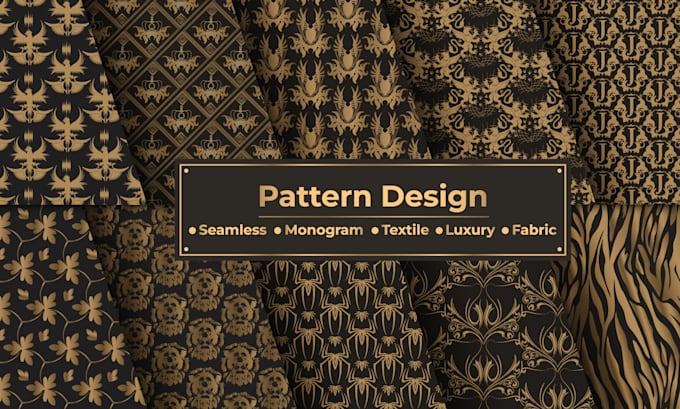 Design textile seamless or vector repeat patterns by Export_studio | Fiverr